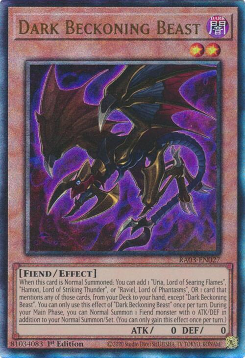Dark Beckoning Beast (PUR) RA03-EN027 | The Card Haven